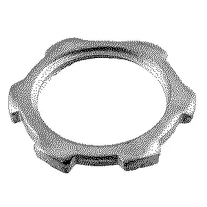 Cord Connector Accessories, Locknut, Zinc Plated Steel, 3/4