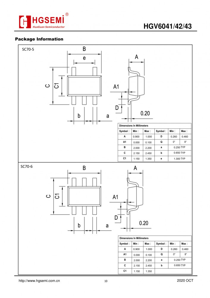 HGV604X datasheet page 10