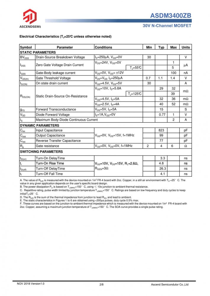 ASDM3400ZB-R datasheet page 2