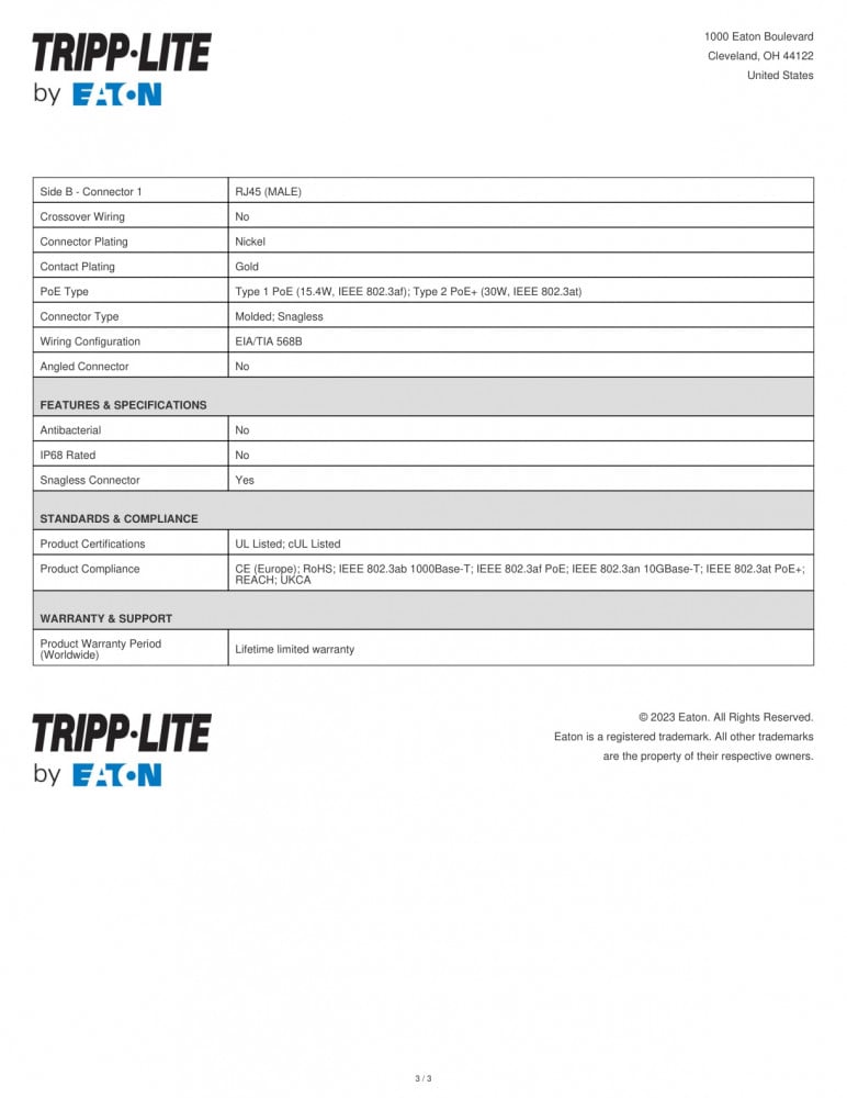 N261-S07-WH technical document page 3