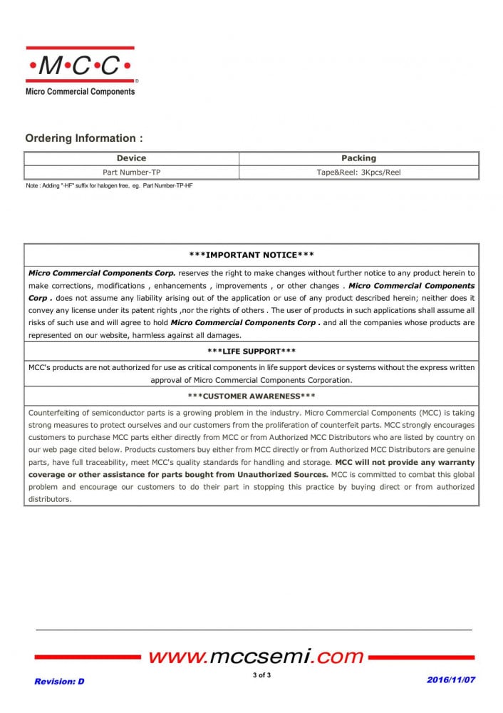 1N4148W-TP datasheet page 3