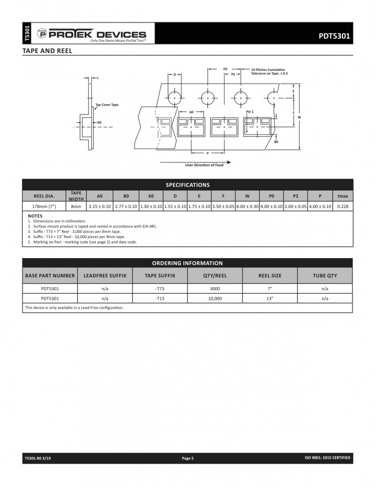 PDT5301-T73 datasheet page 5