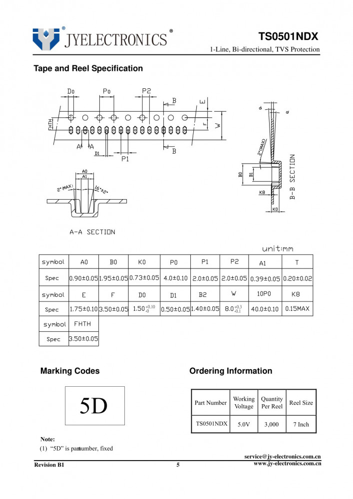 TS0501NDX datasheet page 5