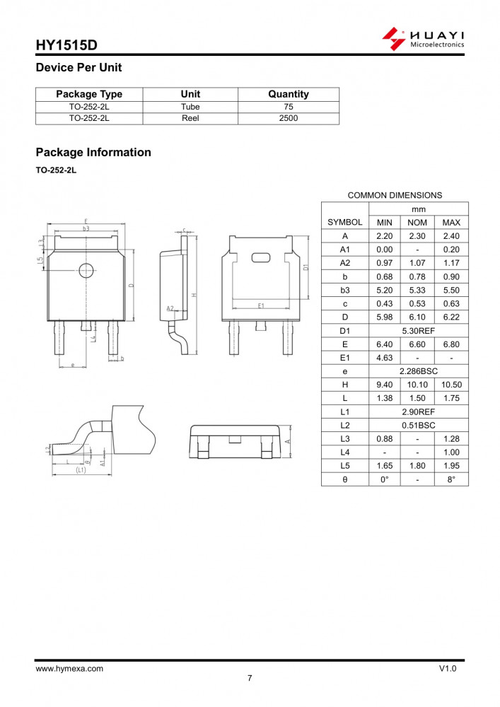 HY1515D datasheet page 7
