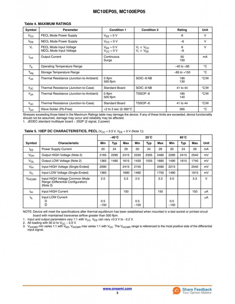 MC100EP05 document page 3