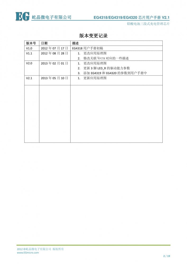 EG4318A manual page 2