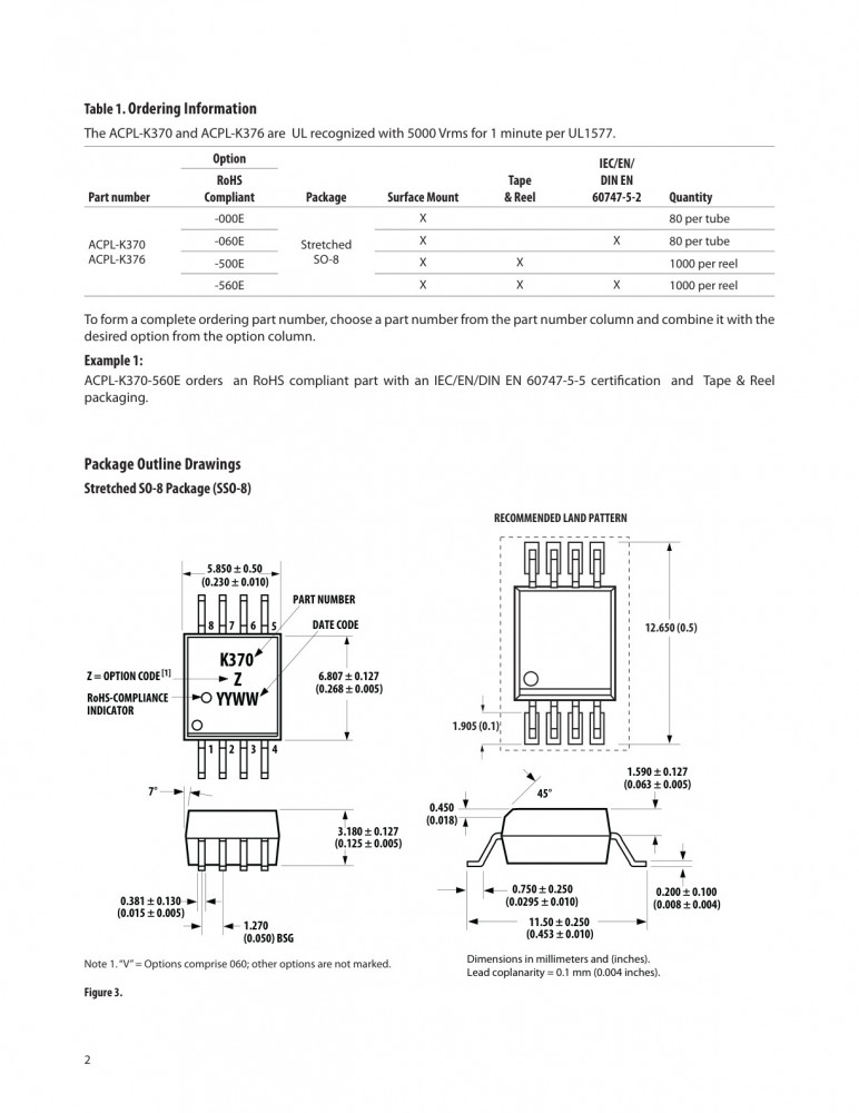 ACPL-K370-500E datasheet page 2