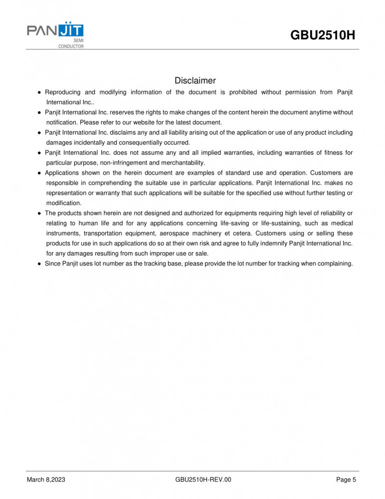 GBU2510H_T0_00601 datasheet page 5