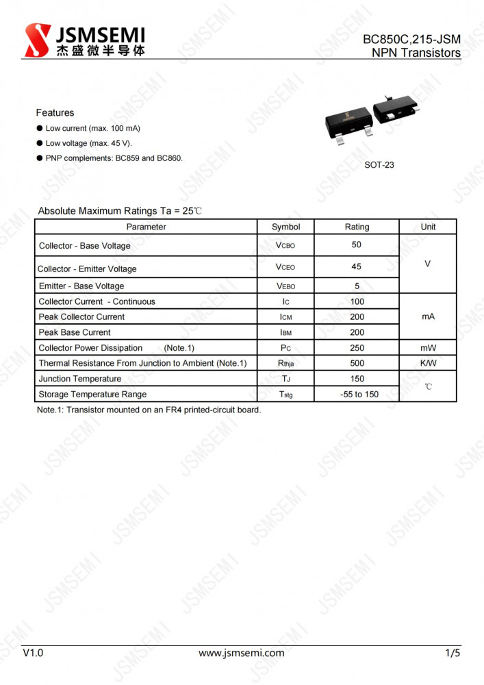 BC850C,215-JSM datasheet page 1