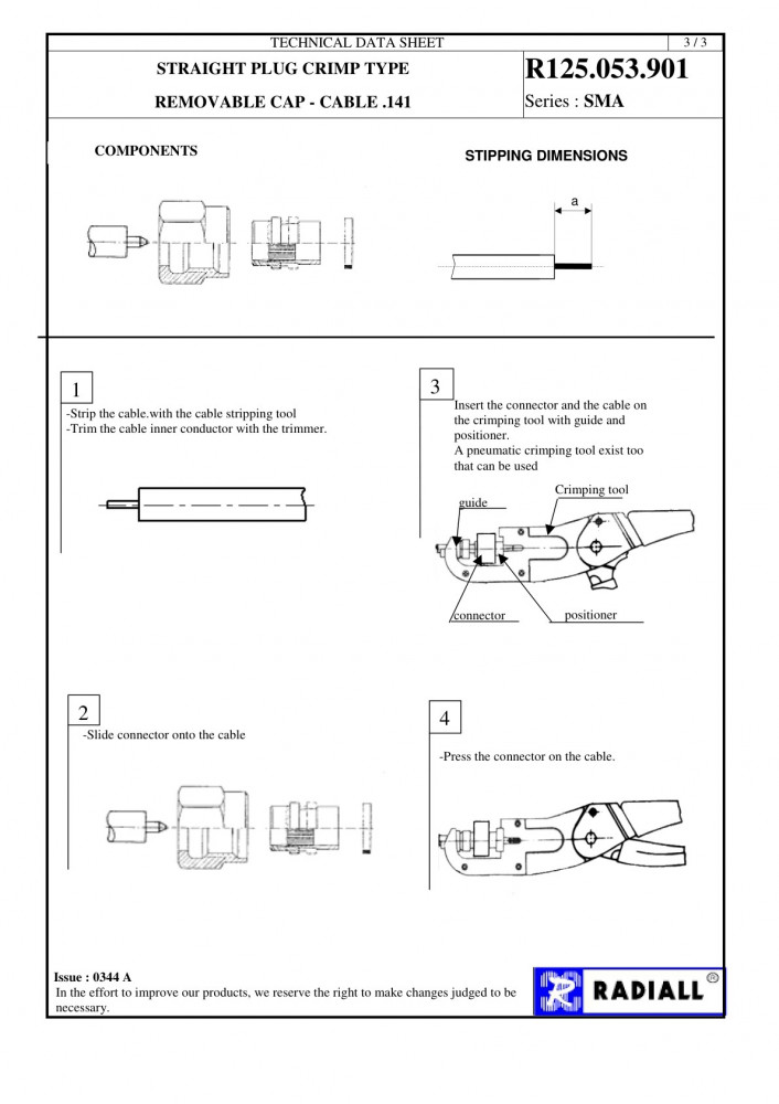 Radiall R125053901 product data sheet page 3