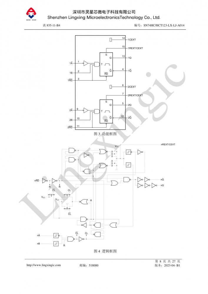 SN74HC123DR(LX) datasheet page 8