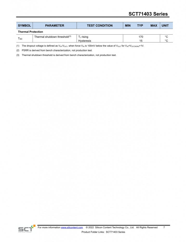 SCT71403 datasheet page 7