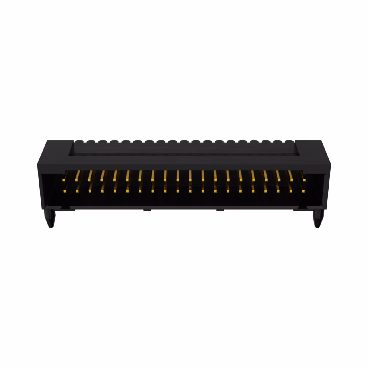 C-Grid PCB Receptacle, 2.54mm Pitch, Through Hole, Dual Row, Right-Angle, Shrouded, 40 Circuits, 0.76µm Gold (Au) Plating for sale