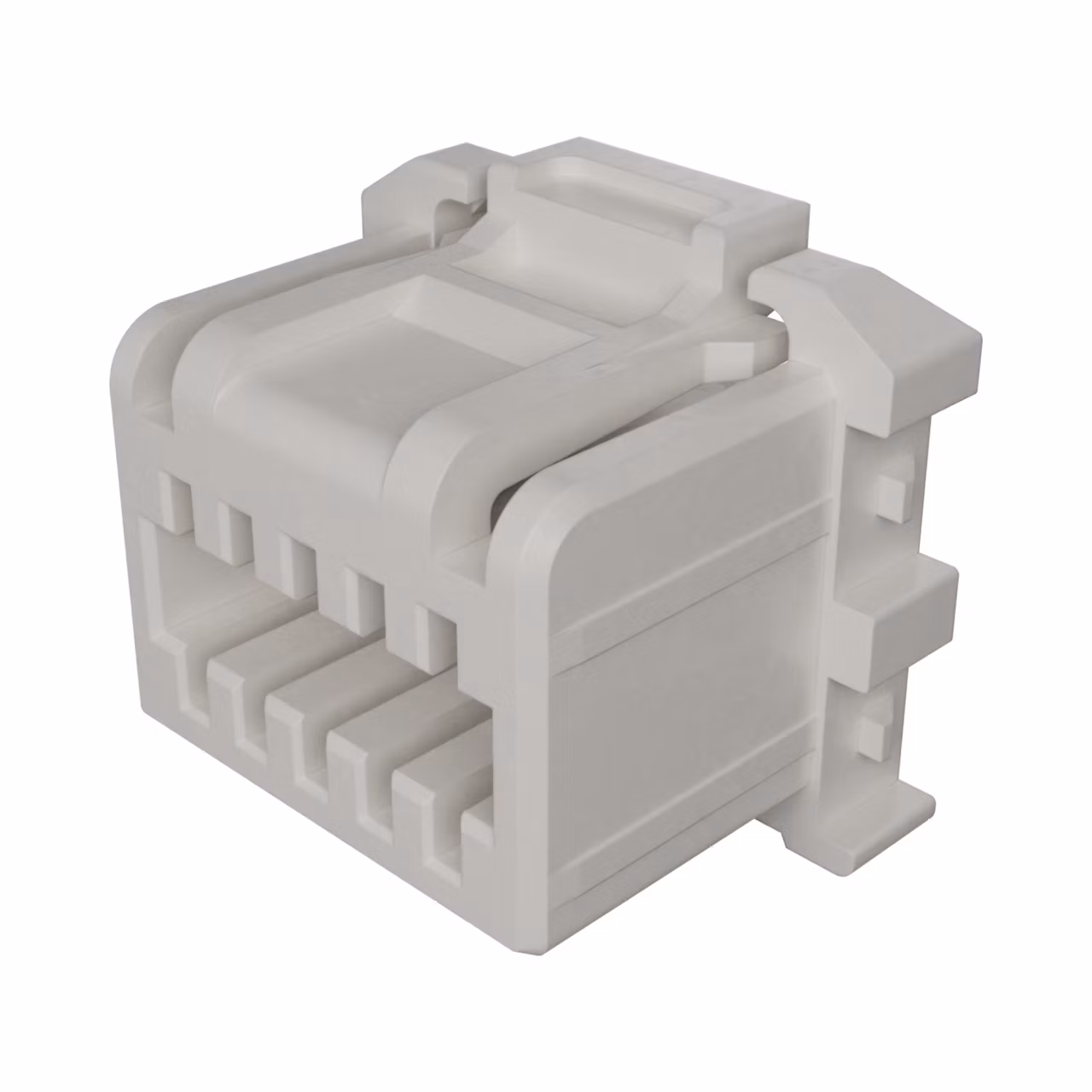 Micro-Lock Plus TPA Type Receptacle Housing, 1.25mm Pitch, Low-Halogen, Dual Row, Positive Lock, 10 Circuits, Natural (White) for sale