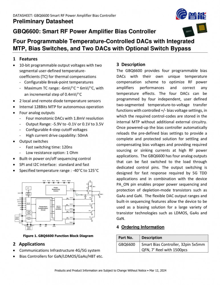 GBQ6600 technical document preview