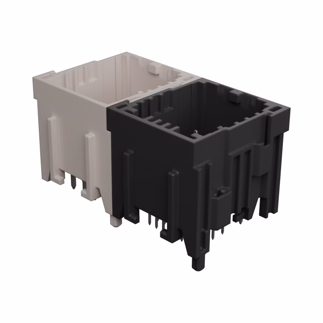 stAK50h 2 Bay Vertical Hybrid Header, 57 Circuits, Bay 1: 25 Circuit/Key 2/Gray; Bay 2: 32 Circuit/Key 3/Dark Gray; Tray for sale