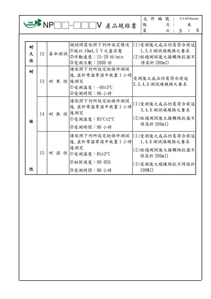 NPM-02VR specification page 4