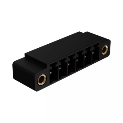 3.50mm Pitch Eurostyle Right-Angle PCB Header, with Threaded Retention Inserts, 6 Circuits for sale