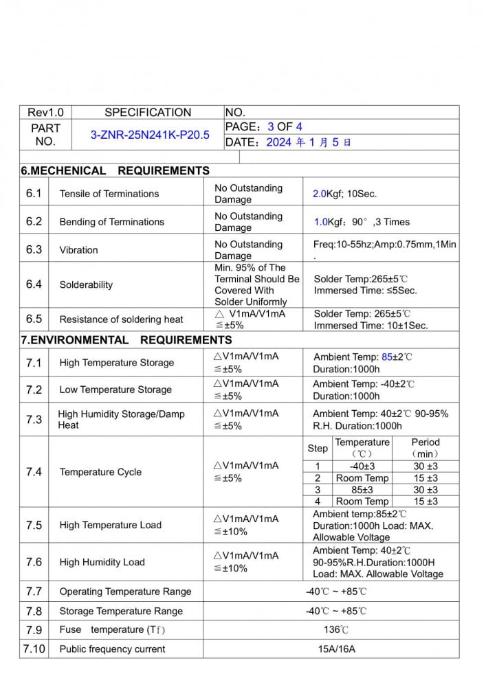 Dersonic specification sheet page 4