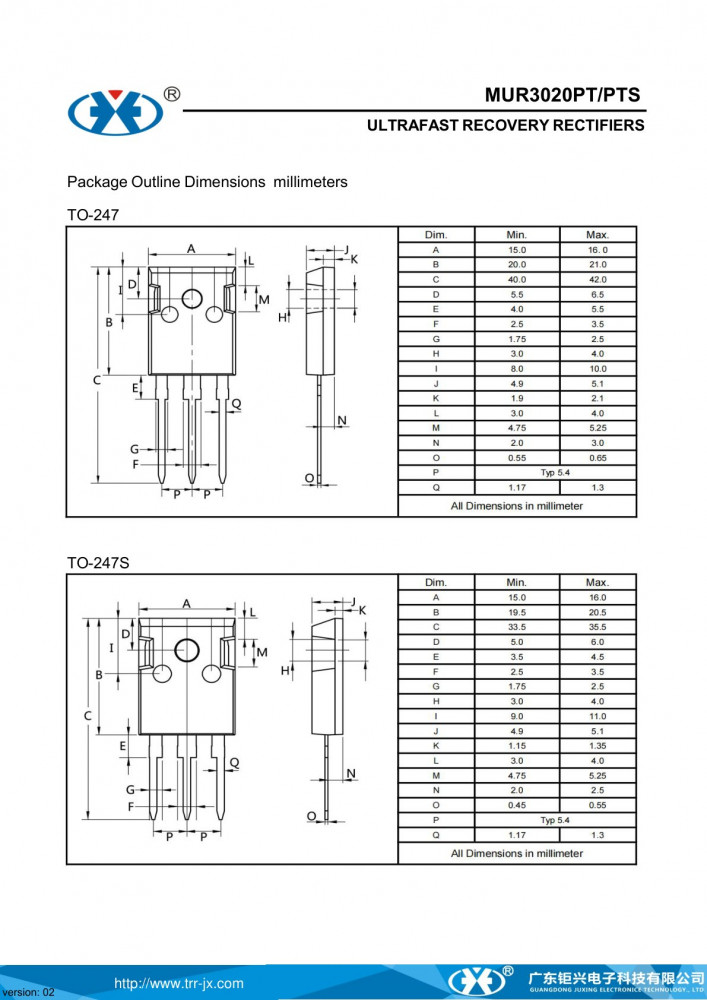 MUR3020PT datasheet page 3