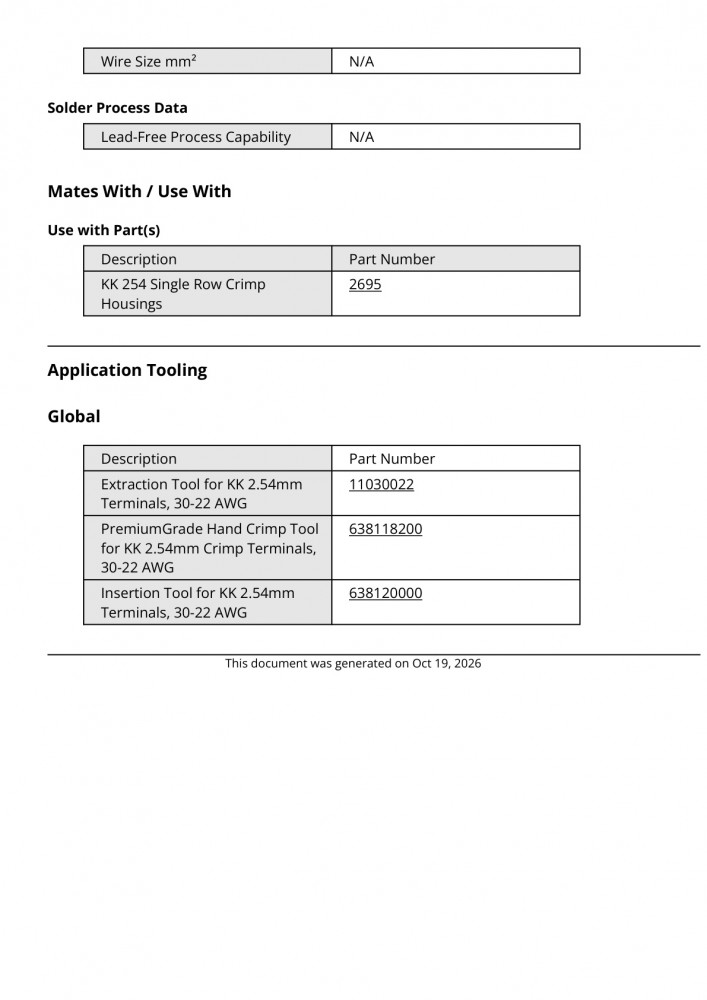 KK 254 specification document page 3