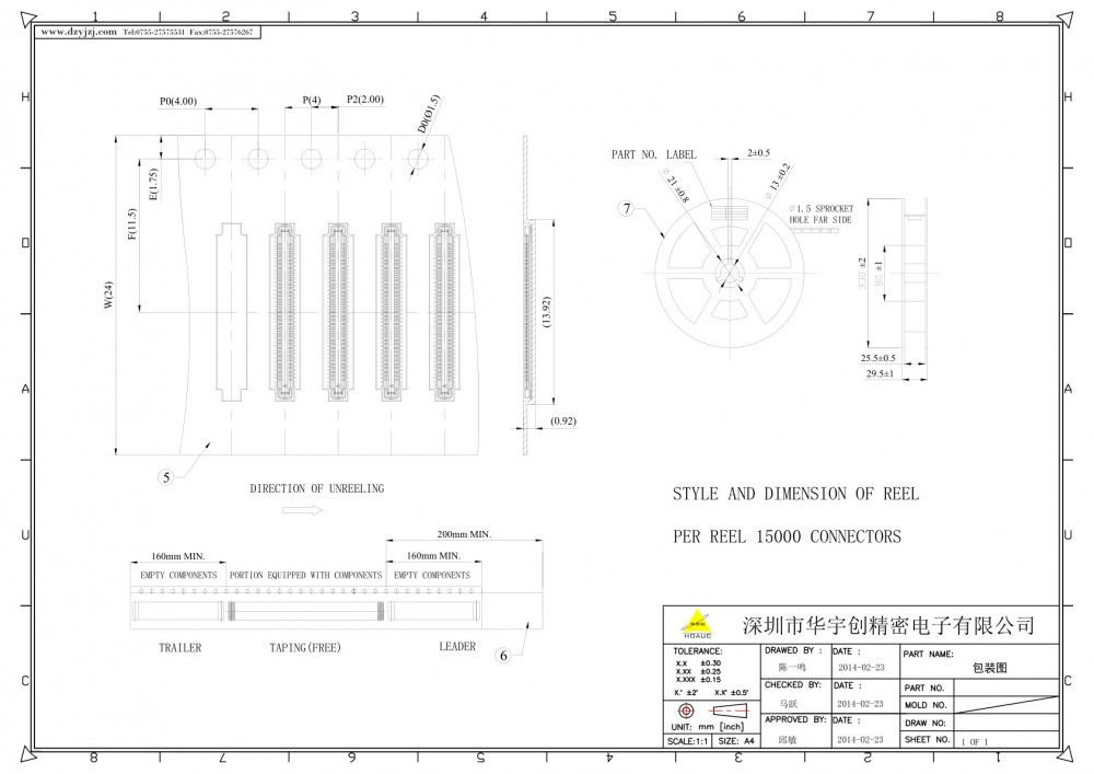 HOAUC HYCW59M-BTB2X34-6-049B technical drawing page 2