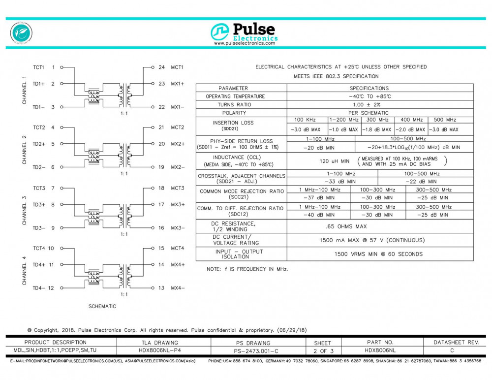 HDX8006NL datasheet page 2
