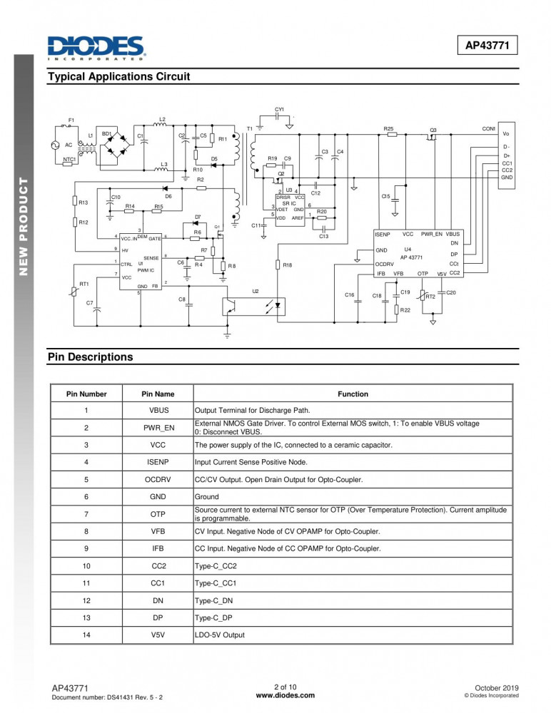 AP43771FBZ-13 datasheet page 2