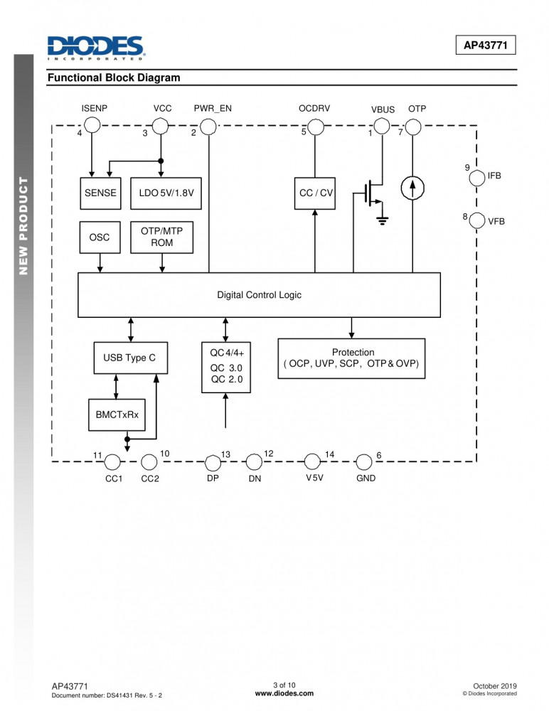 AP43771FBZ-13 datasheet page 3