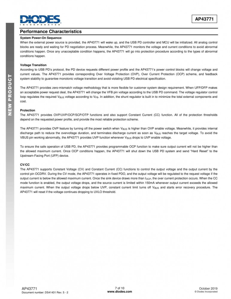 AP43771FBZ-13 datasheet page 7