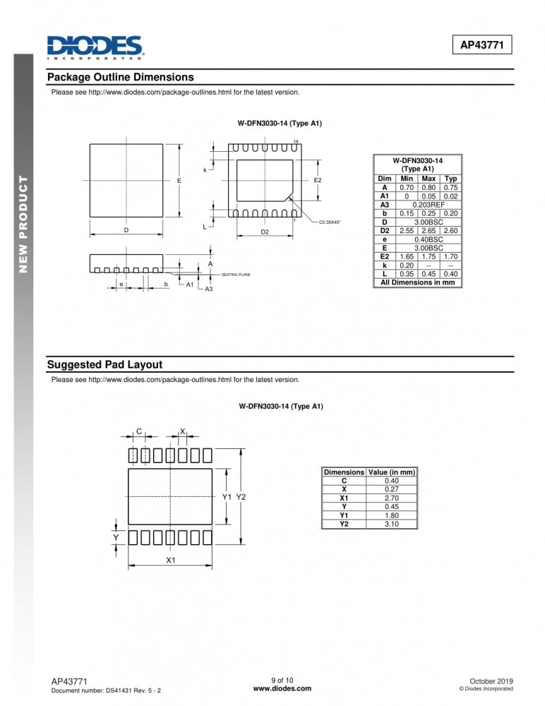 AP43771FBZ-13 datasheet page 9