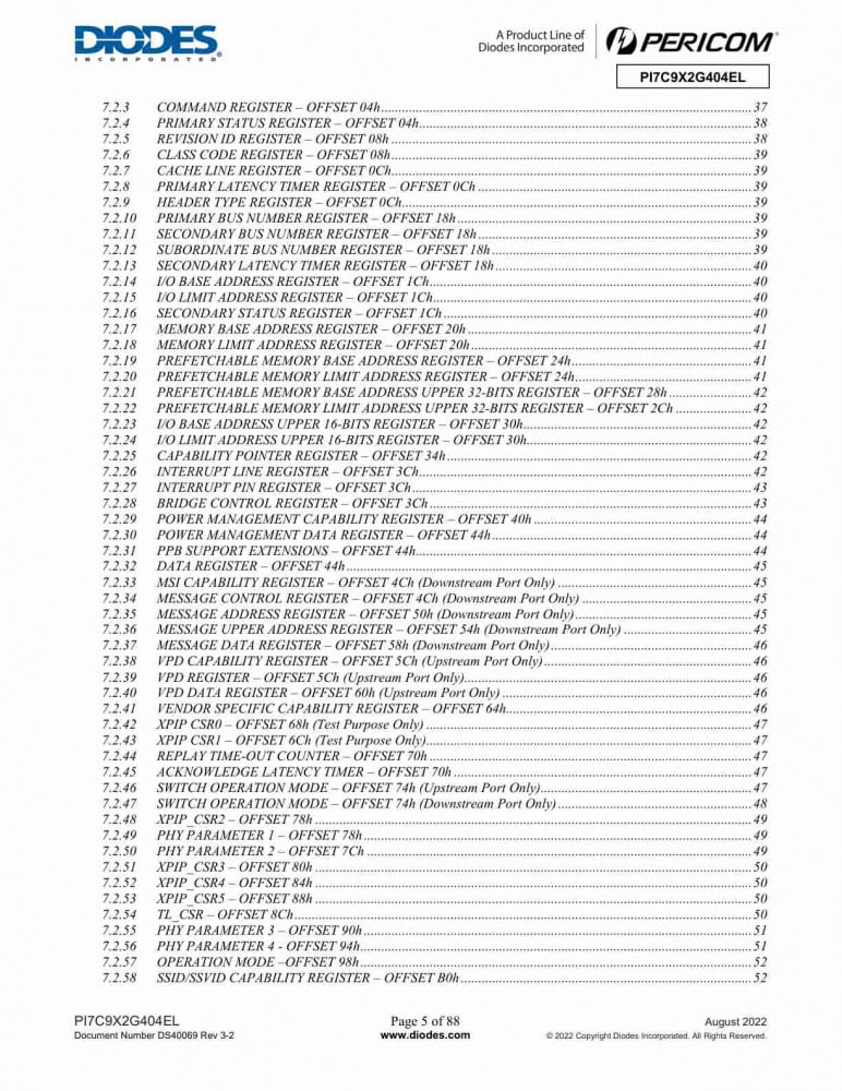 PI7C9X2G404ELZXAE datasheet page 5