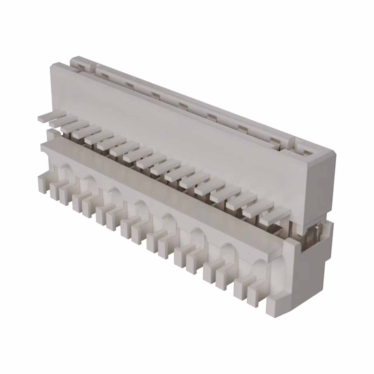 Appli-Mate RAST Power IDT Housing, 5.00mm Pitch, Direct/Indirect, Female, 9 Circuits, All Code Keys Removed, Latches Between Circuits 1 and 2 and 8 and 9, Option A End Walls for sale