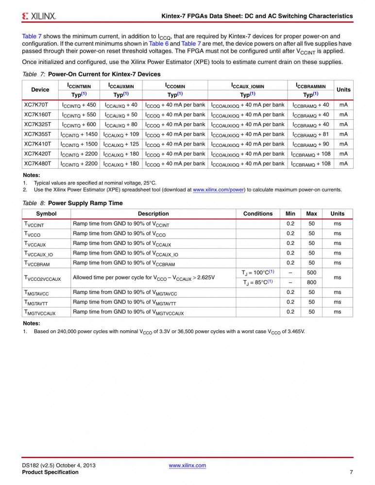 AMD Kintex-7 document page 7