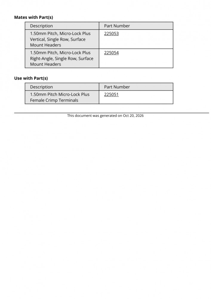 MOLEX product document image, page 3