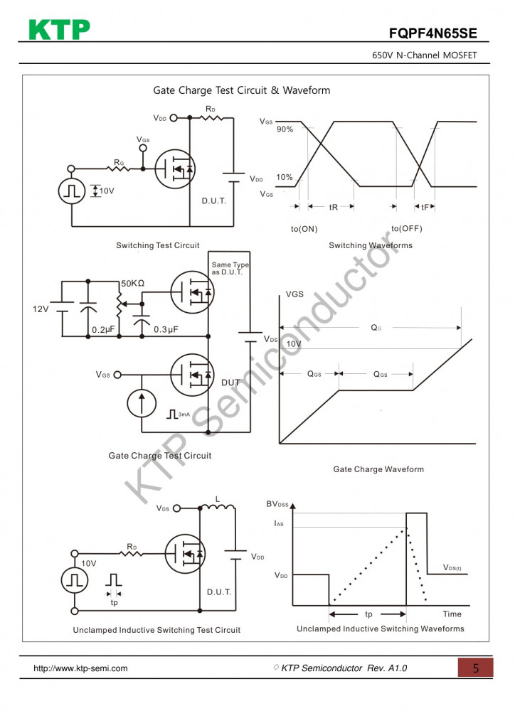 FQPF4N65SE datasheet page 5