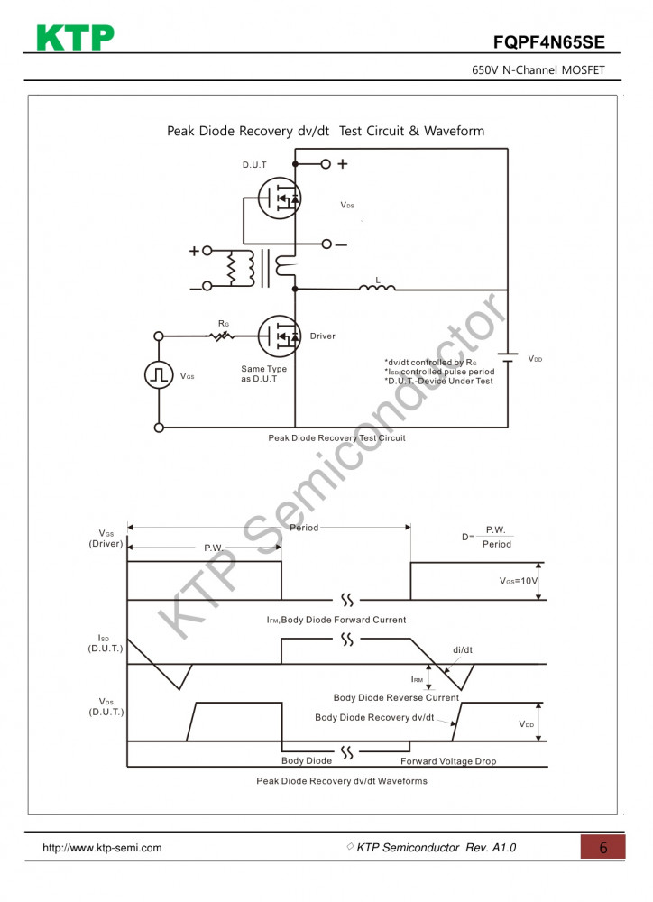 FQPF4N65SE datasheet page 6