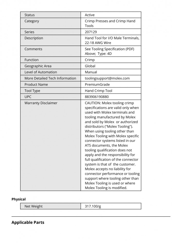 Tooling document preview, page 2