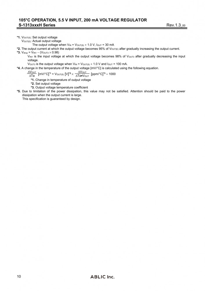 S-1313xxxH datasheet page 10