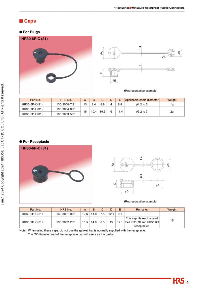 HRS HR30 datasheet page 9