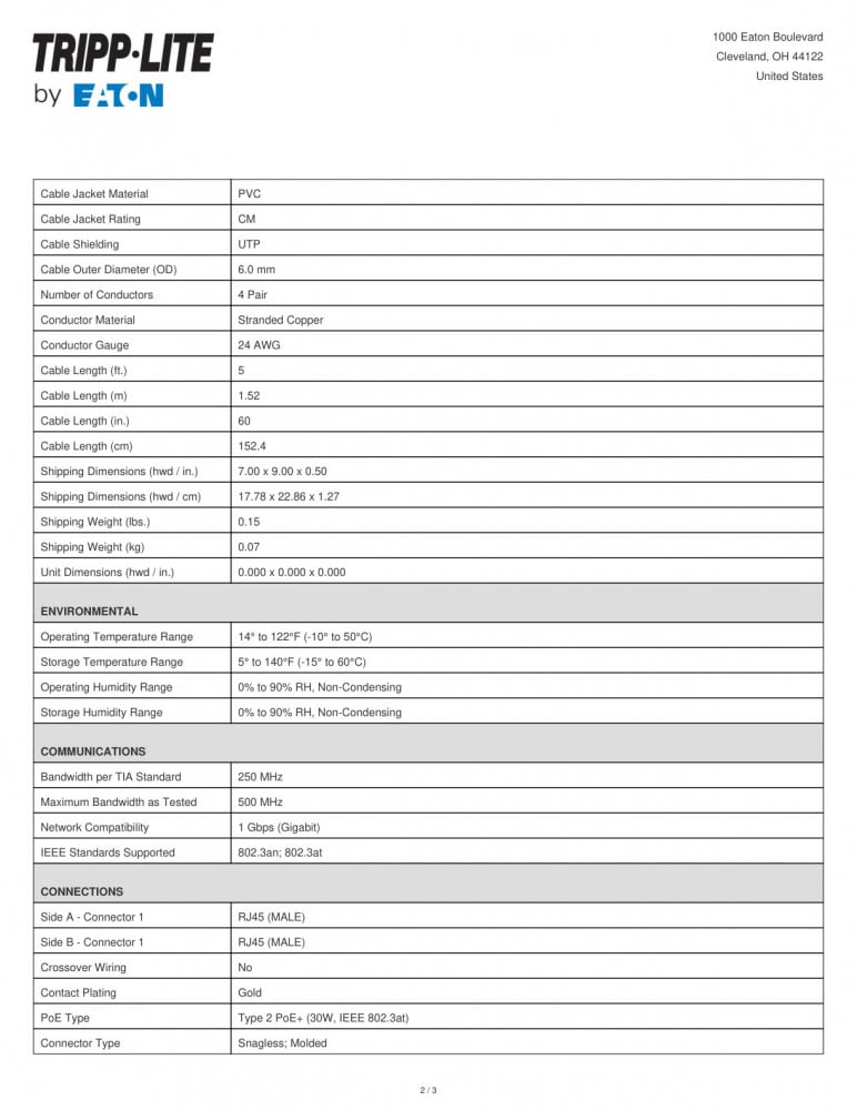 EATON N201-005-GN documentation page 2