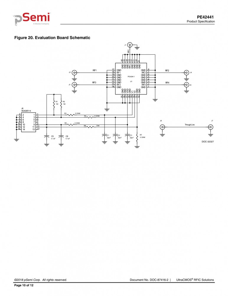 PE42441C datasheet page 10