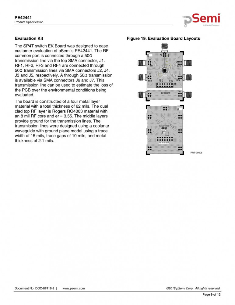 PE42441C datasheet page 9