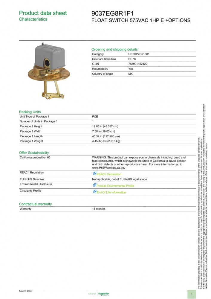 9037EG8R1F1 technical document preview