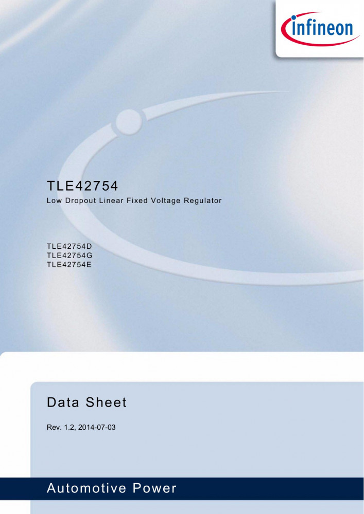 TLE42754D datasheet page 1