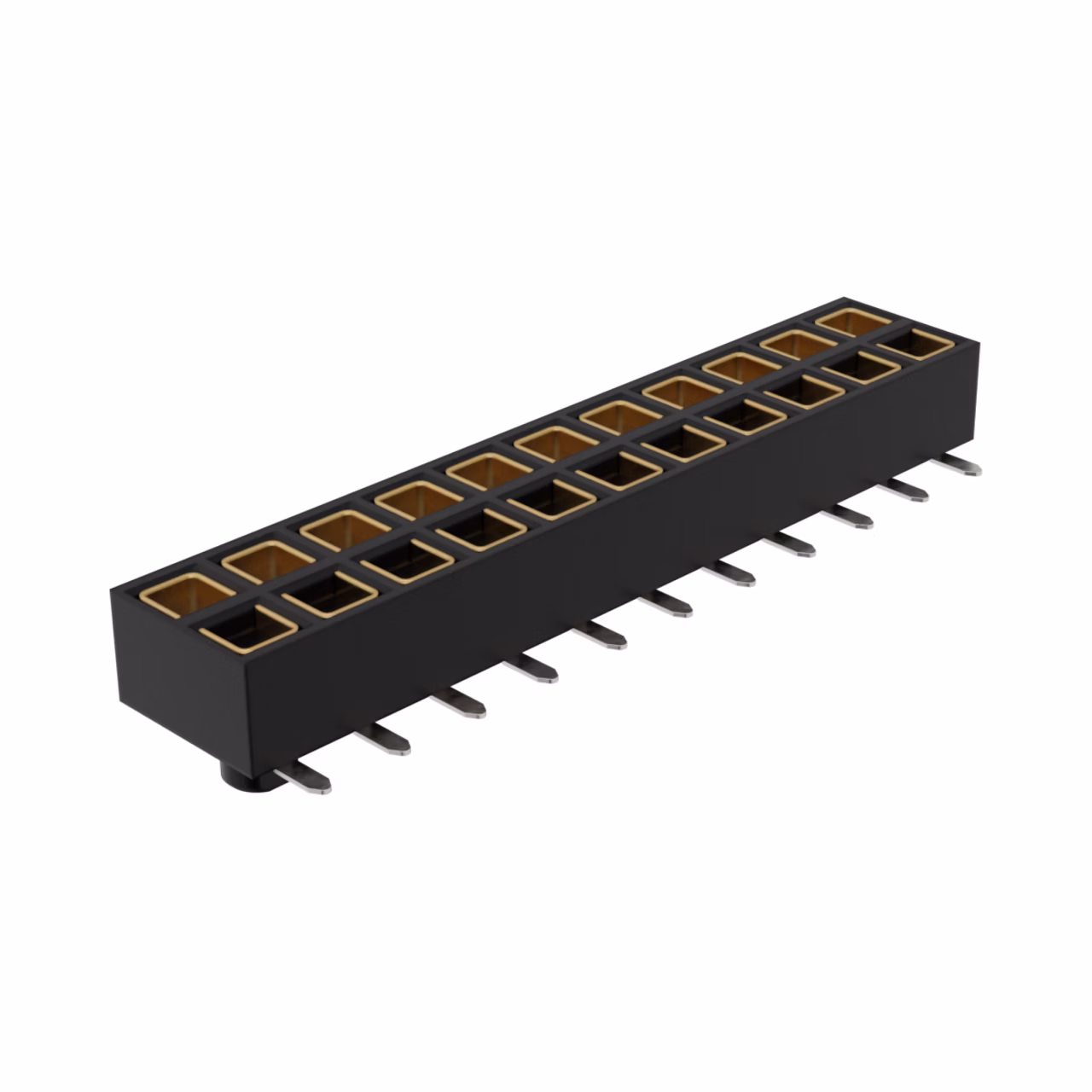 2.00mm Pitch Milli-Grid Receptacle, Surface Mount, Bottom Entry, 0.13µm Gold (Au) Plating, 22 Circuits, with Pick-and-Place Cap, with Peg, Tape and Reel, Lead-Free