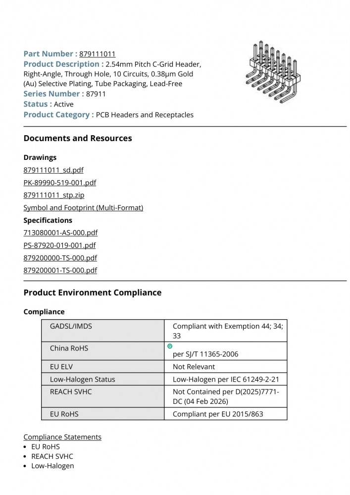 879111011 technical document preview, page 1