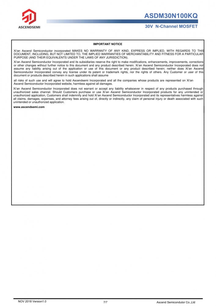 ASDM30N100KQ-R datasheet page 7