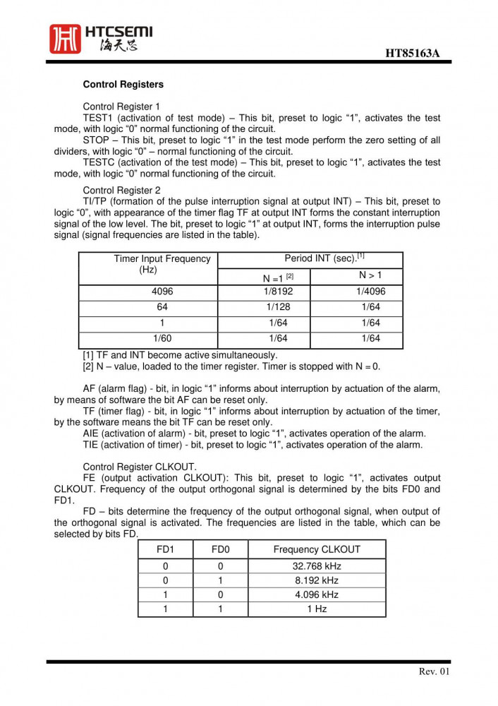 HT85163A datasheet page 7