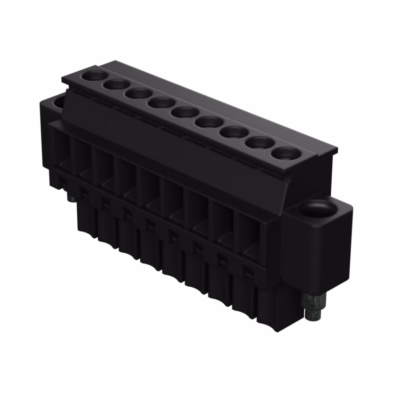3.50mm Pitch Eurostyle Vertical Plug, with Retention Screws, Rear Wire Entry, 9 Circuits for sale